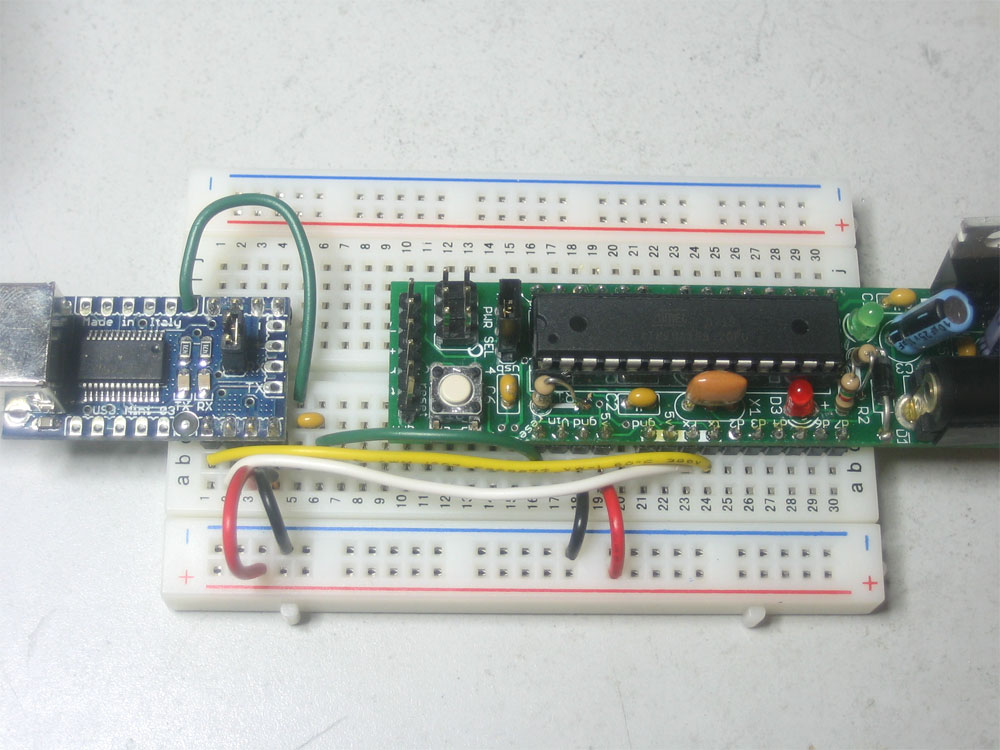 Boarduino Breadboard Compatible Arduino Clone