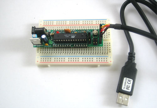 Boarduino Solderless Breadboard Arduino Clone Rickeys World Of Microcontrollers